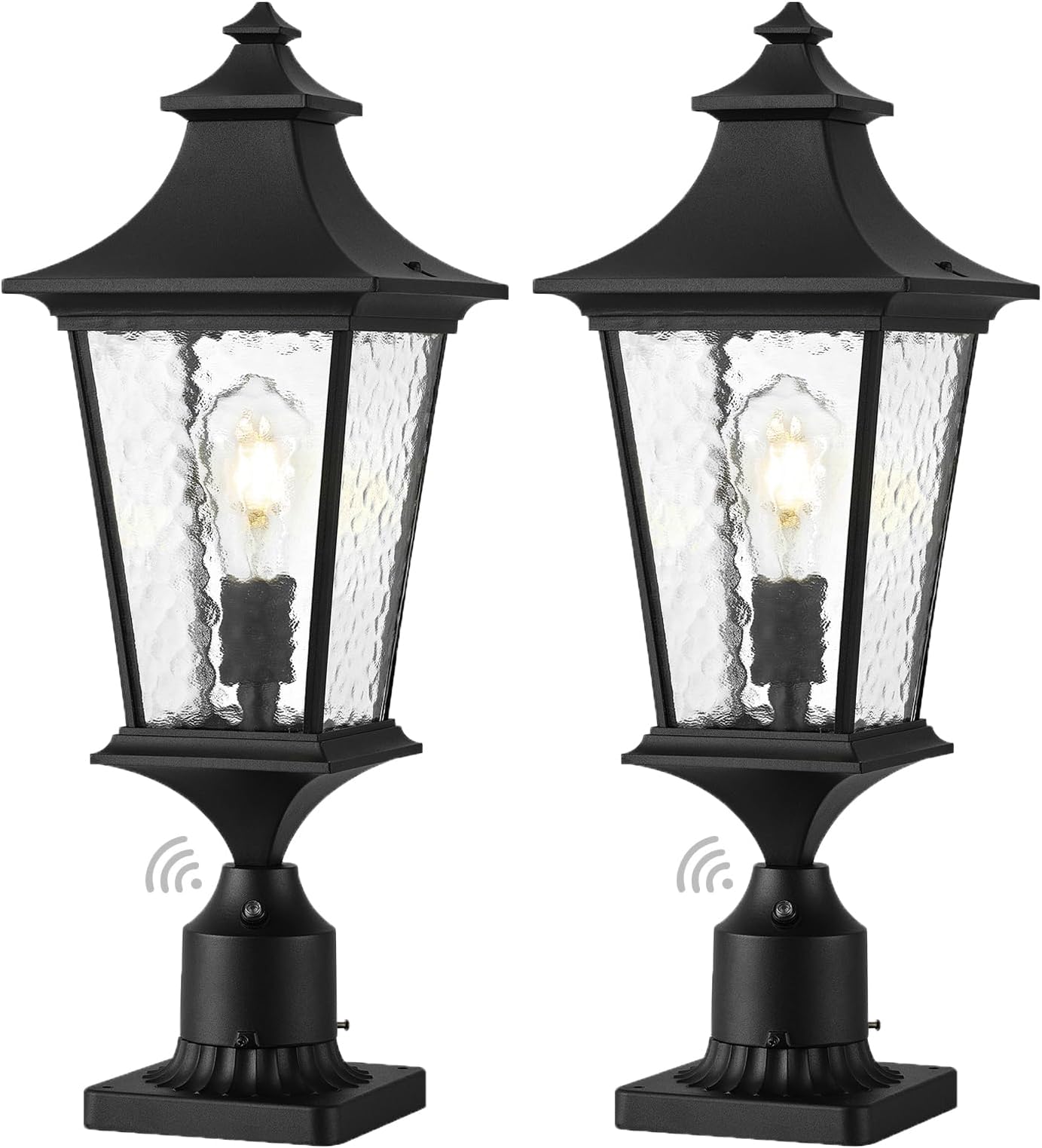 GOALPLUS 23in Dusk to Dawn Outdoor Garden Post Light Large Exterior ...