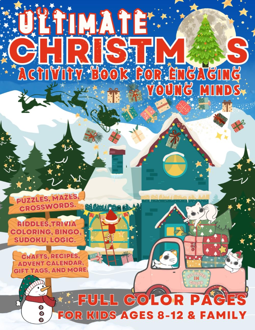 Ultimate Christmas Activity Book for Engaging Young Minds: Full Color ...