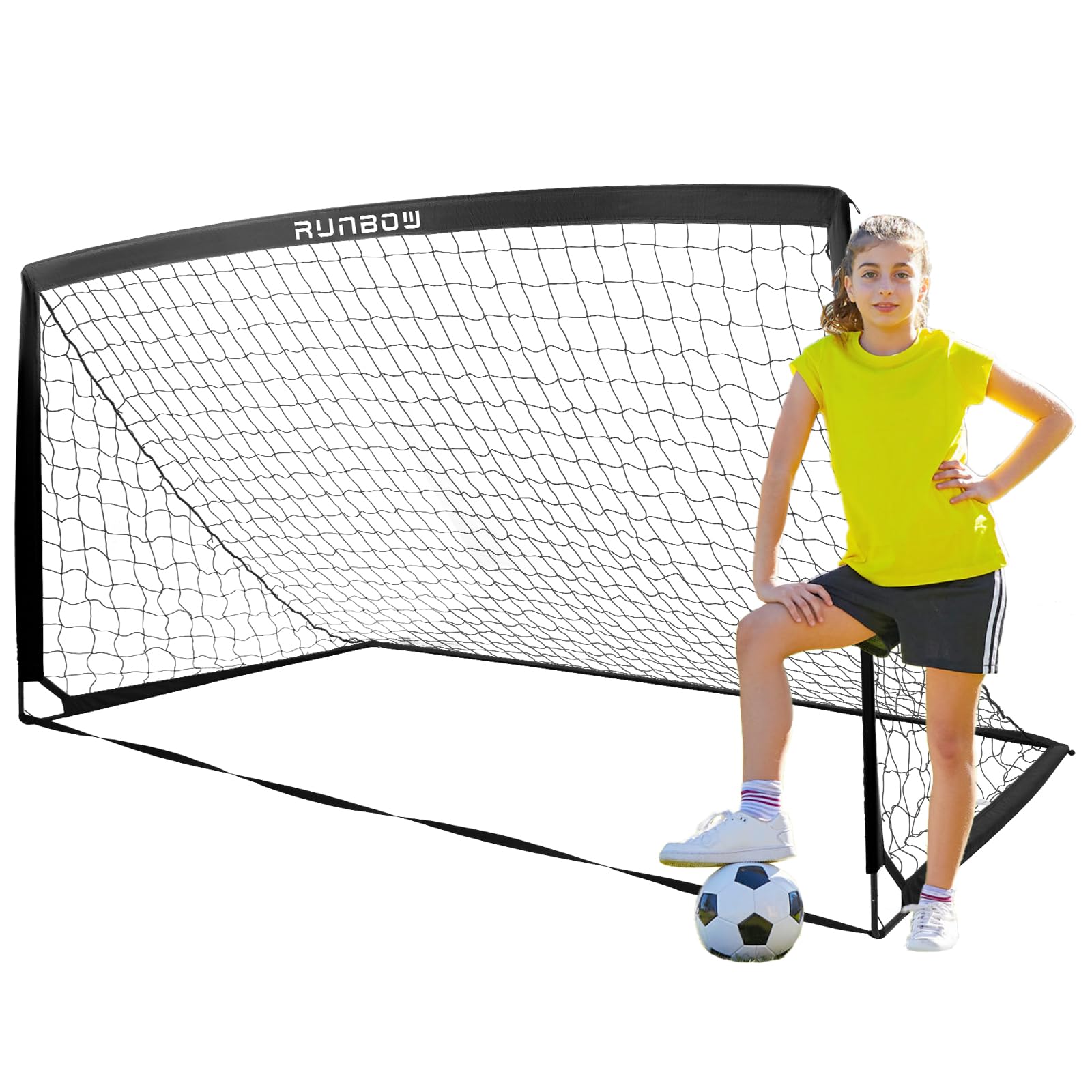 Snapklik.com : RUNBOW 9x5 Ft Portable Kids Soccer Goal For Backyard ...