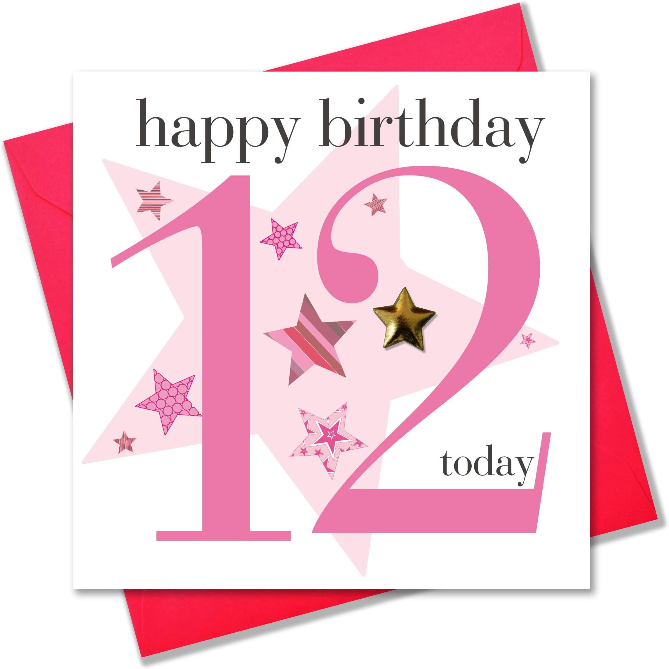 Claire Giles Ages Age 12 Girl Birthday Card, AGE12G : Amazon.co.uk: Beauty