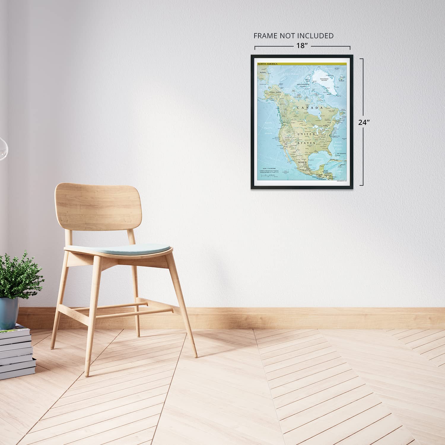 Snapklik.com : 2021 North America Map - 18x24 Inch Map Of North America ...