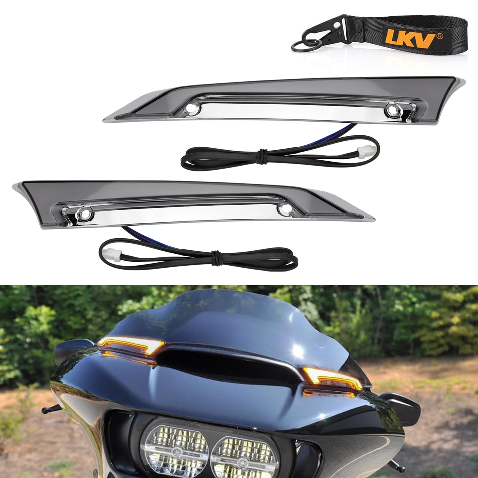 Motorcycle Lighted Windshield Molding Motorcycle Windshield Trim And