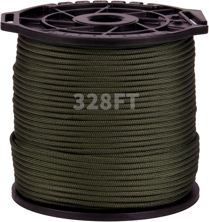 Amazon.com : Ligebul Paracord Rope, 100M/328FT, 4mm, 9 Strand Parachute ...