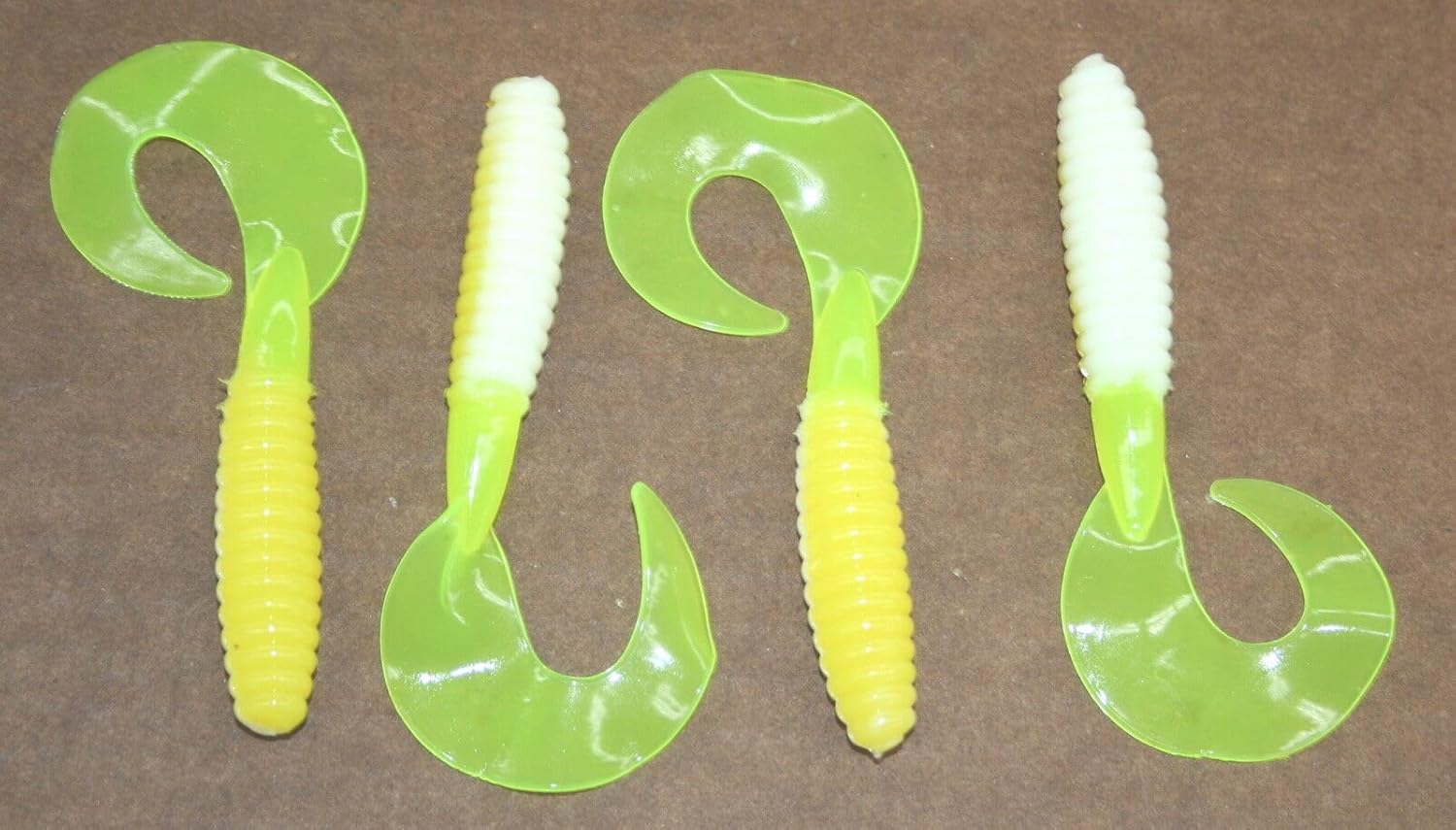 Amazon.com: 50 Pack 5" Fat Grub Bass Plastic Worm Acid Rain Bulk Bag ...