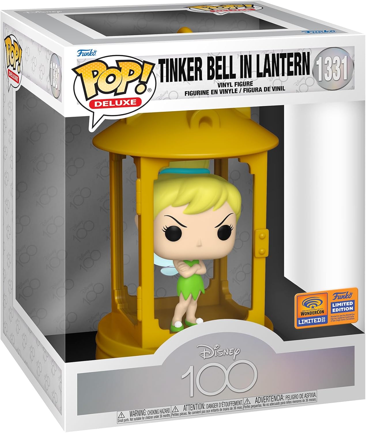 Amazon.com: Funko Pop! Deluxe: Disney 100 - Tinker Bell in Lantern ...