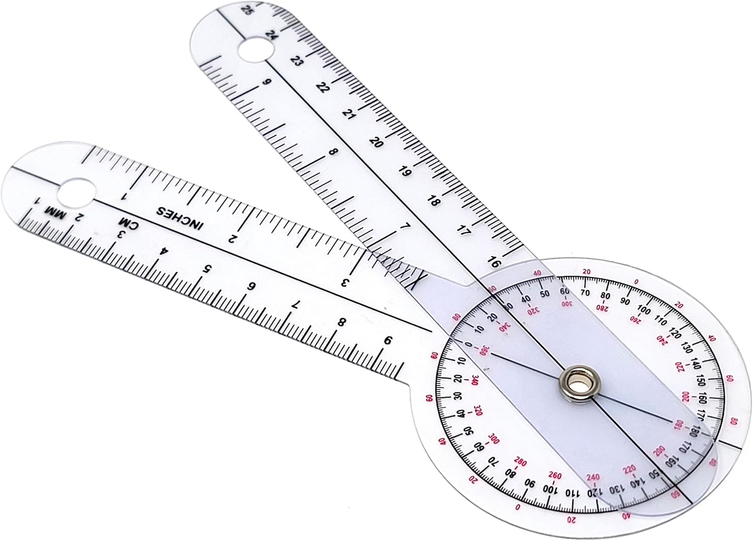 Amazon.com: Goniometer Transparent Orthopedic Angle Ruler Plastic ...
