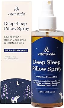 Amazon.com: Lavender Pillow Spray for Sleeping - with 3mg Melatonin ...