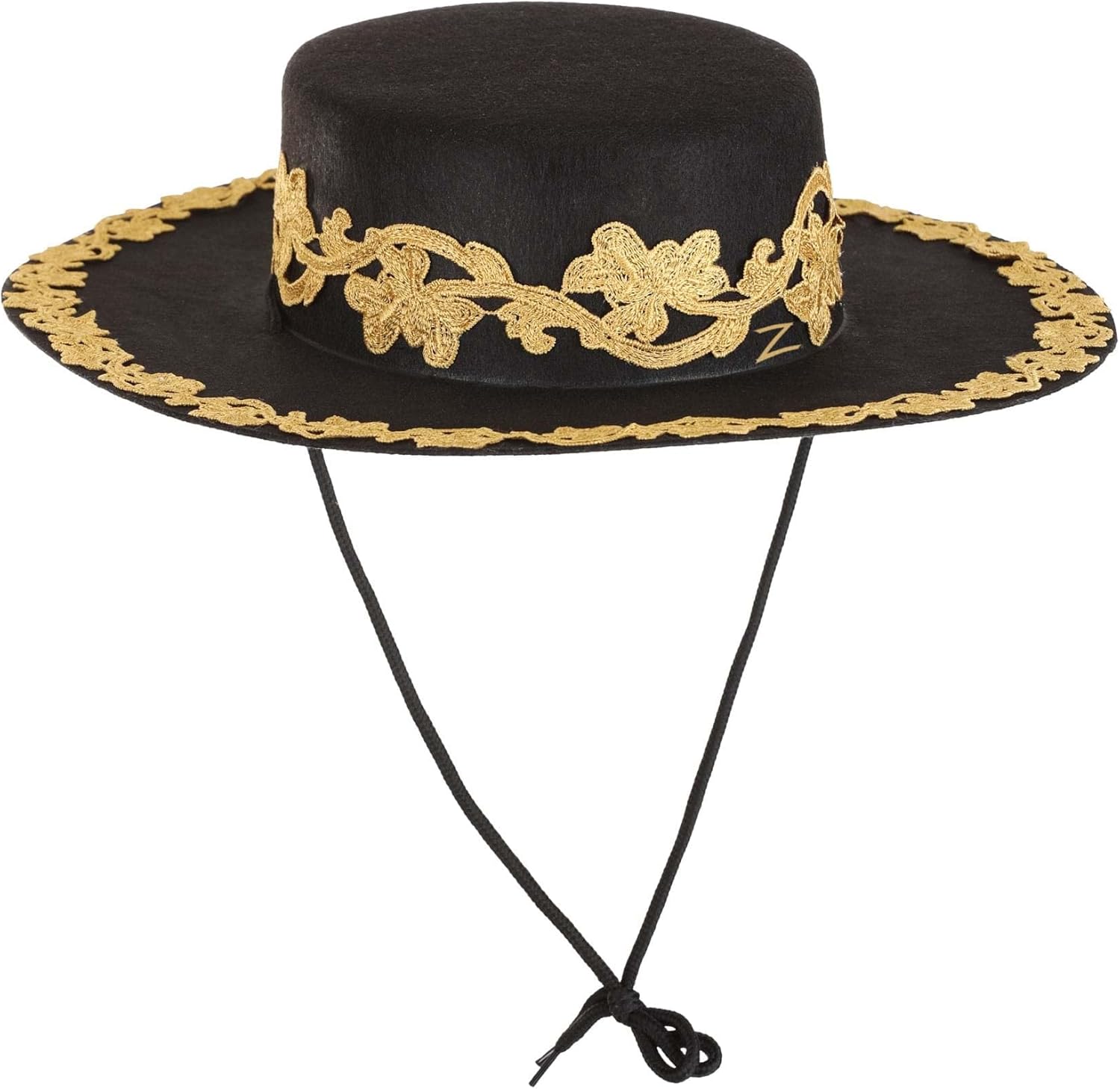 Amazon.com: Fun Costumes Zorro Hat Costume Accessory Standard Gold ...