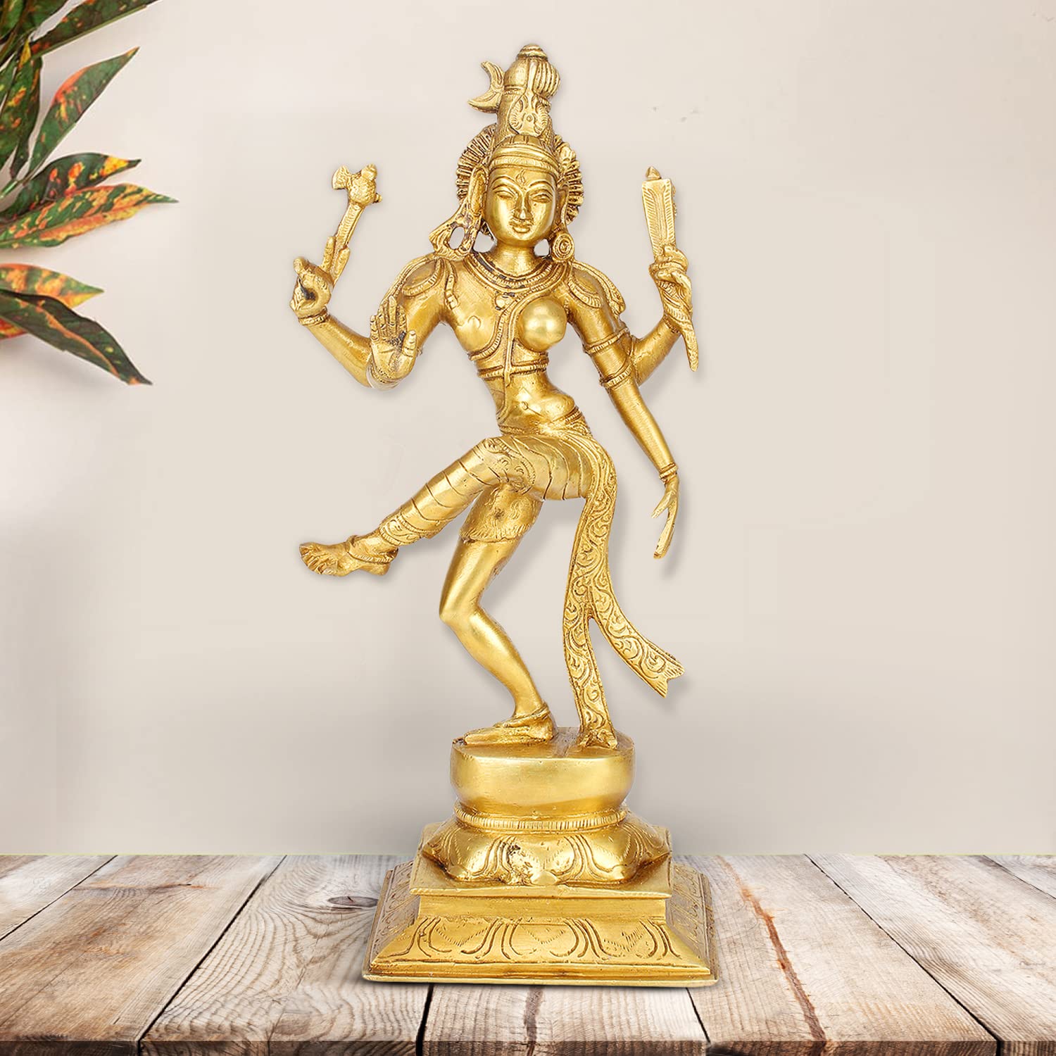 Buy ARTVARKO Brass Ardhanarishvara Ardhnarishwar Statue (Half Shiva ...
