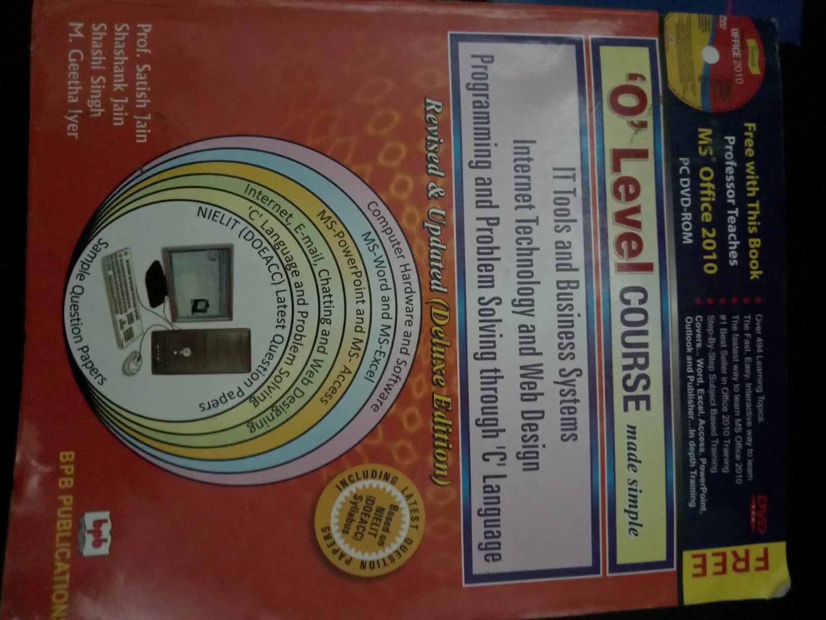 Amazon.in: Buy O Level Computer Course With Dvd-Rom Book Online at Low ...
