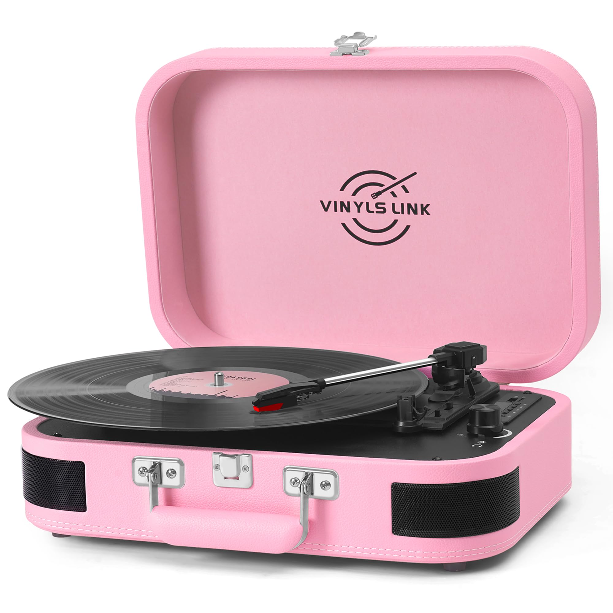 Amazon.com: VINYLS LINK Vinyl Record Player 3 Speed Bluetooth Turntable ...