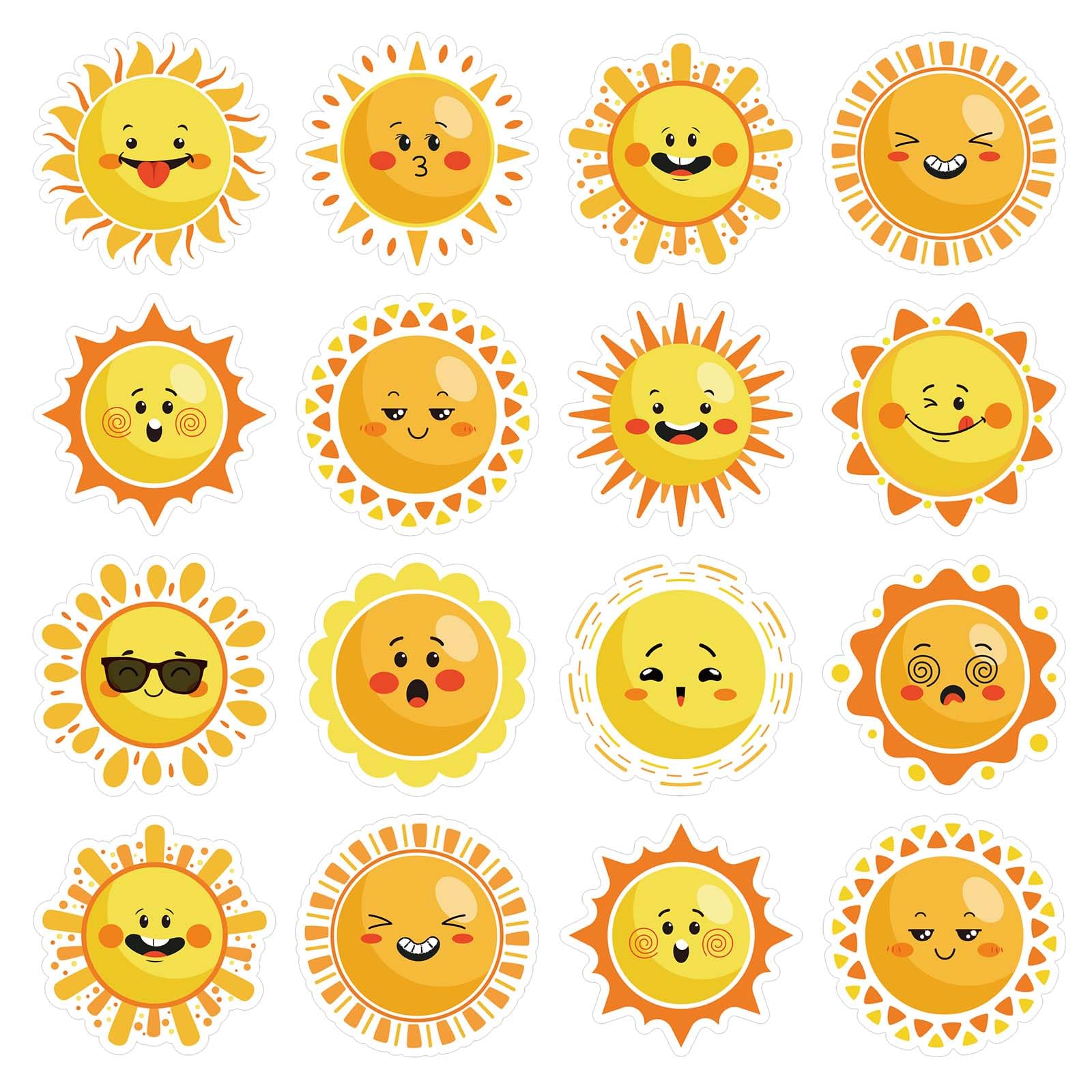 Amazon.com: JarThenaAMCS Sun Cutouts Cute Sunshine Shape Bulletin Board ...
