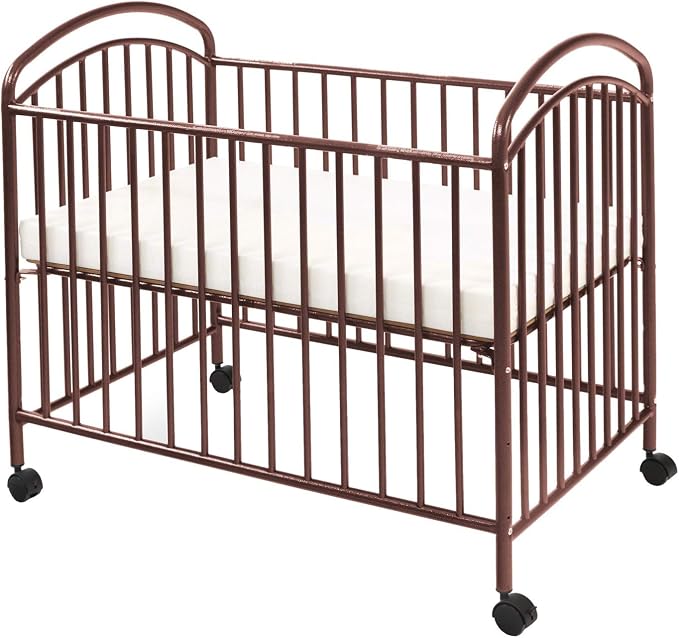 Amazon.com: L.A. Baby Classic Arched Mini/Portable Crib Chocolate : Baby