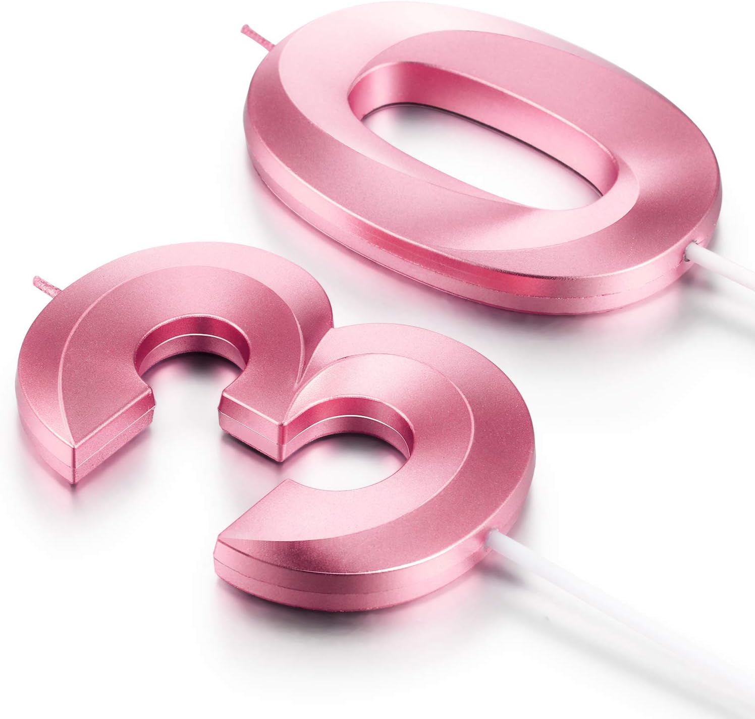 Amazon.com: 30th Birthday Candles, 3D Diamond Shape Number 30 Candles ...