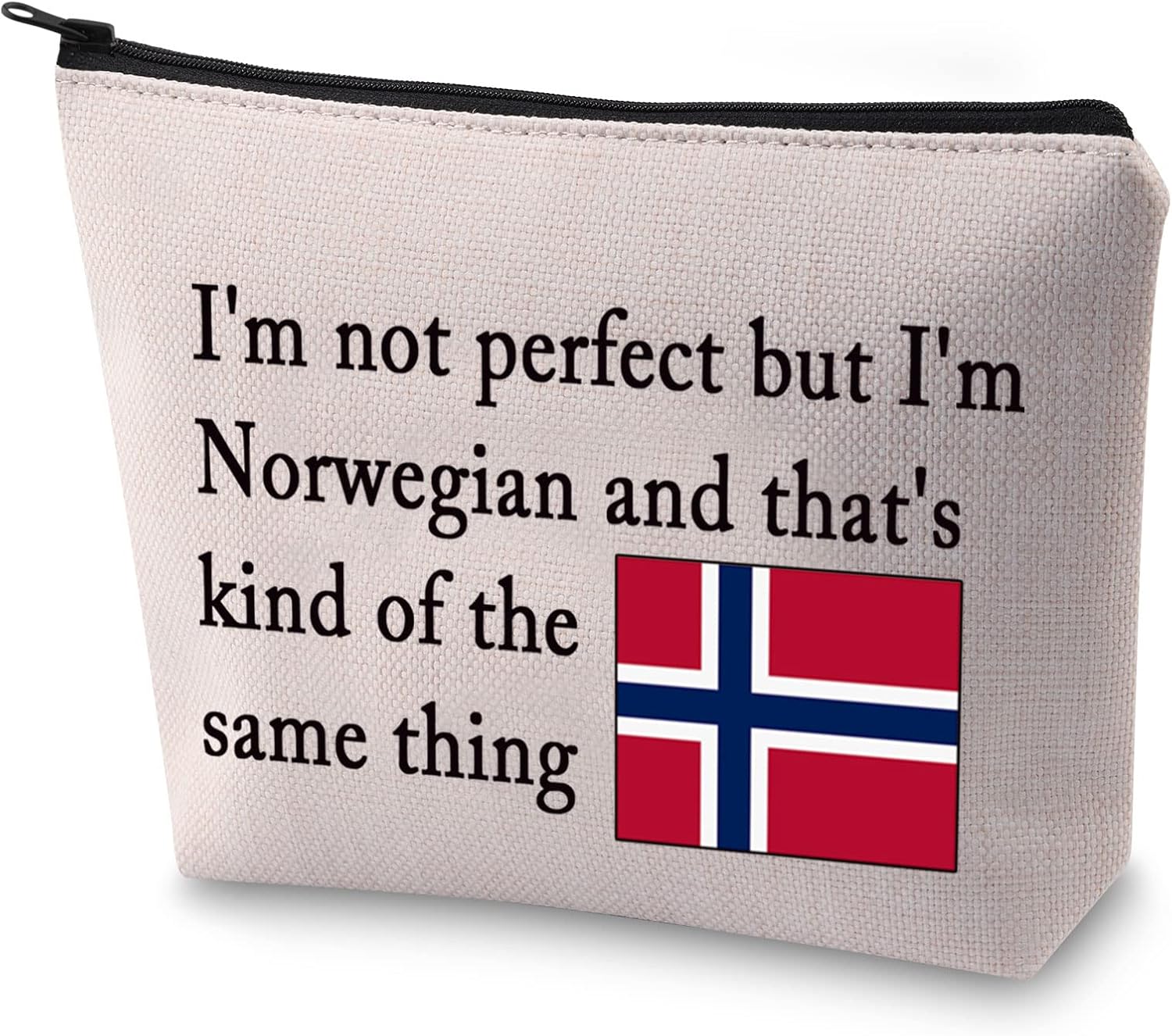 Amazon.com: BLUPARK Norwegian Gift Norway Flag Cosmetic Bag for for ...