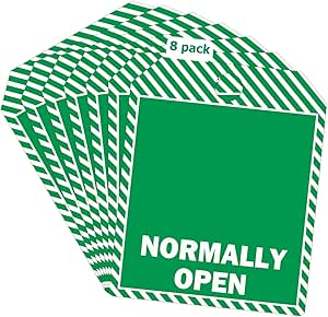 10 Pack Normally Open Valve Tag 3 x 5 -Plastic Valve Identification Tag ...