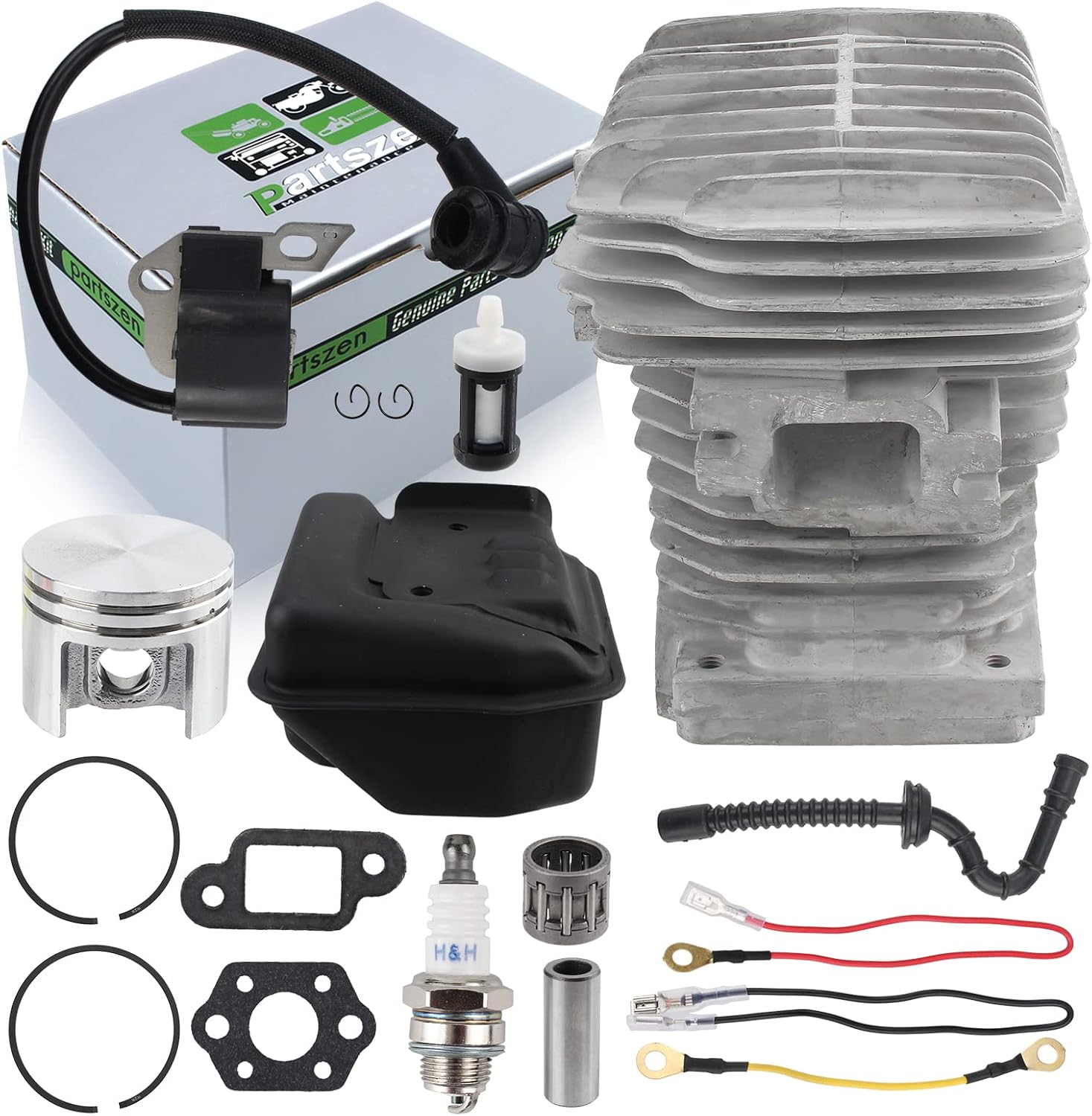 partszen 11230300408 Cylinder Piston Kit 42.5MM for Stihl 023 025 MS230 ...