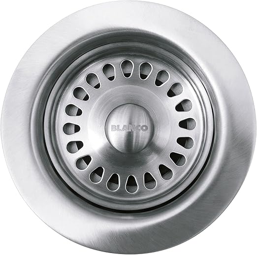 BLANCO, Stainless Steel 441093 Kitchen Drain Basket Strainer, 3.5 ...