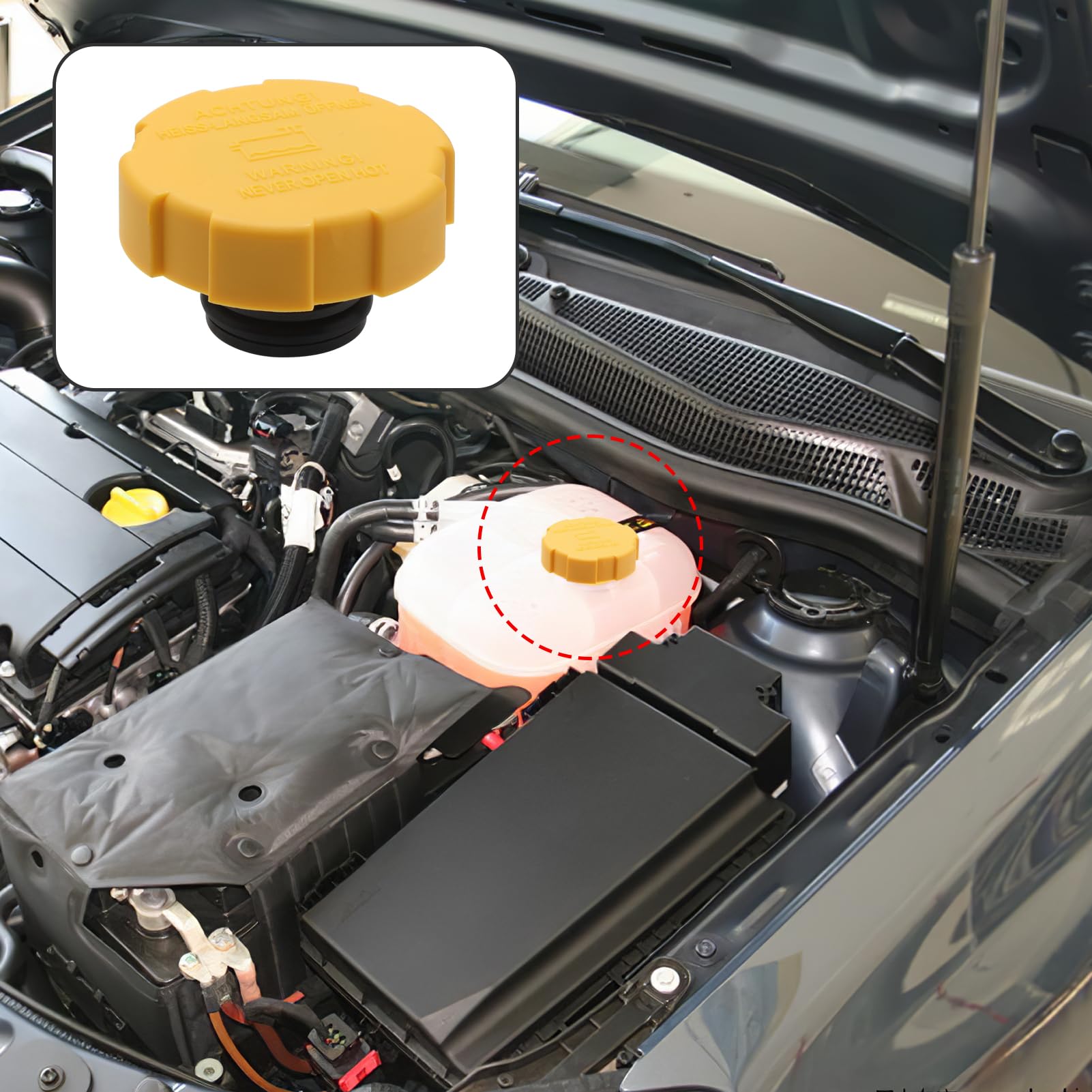 Radiator Cap MLINS 3pcs Car Engine Coolant Water Tank Reservoir Cap ...