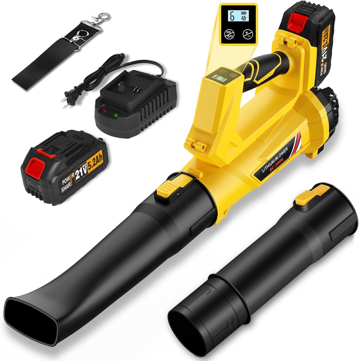 Amazon.com: Electric Cordless Leaf Blower, 6 Speed Modes, 150 mph Max ...