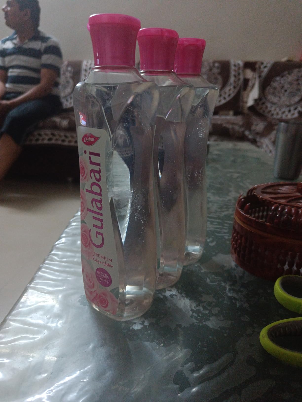 Buy Dabur Gulabari Premium Rose Water - 400ml (Pack of 3) | With No ...