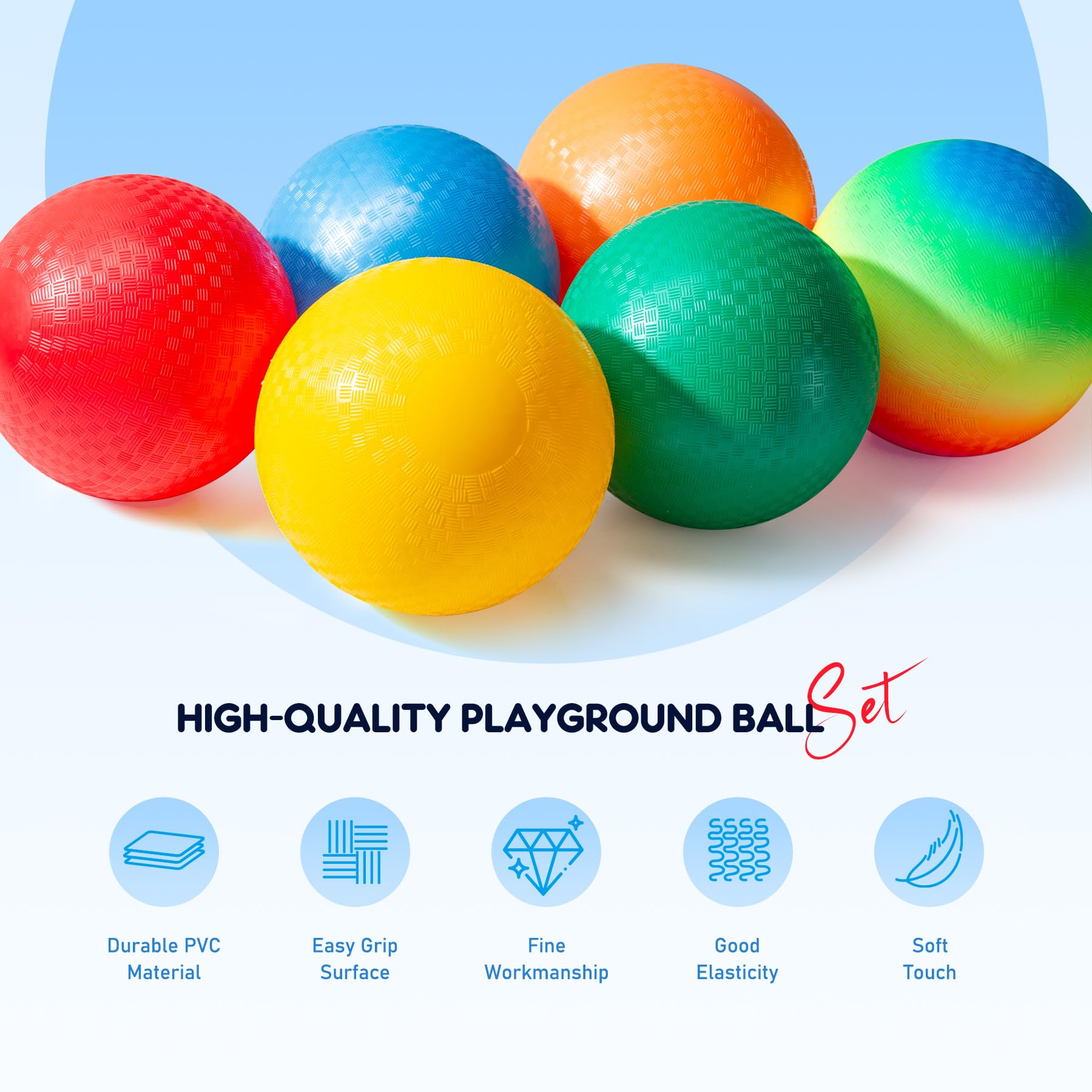 Snapklik.com : EVERICH Playground Balls Kickball, 6 Or 12 Pack 8.5 ...