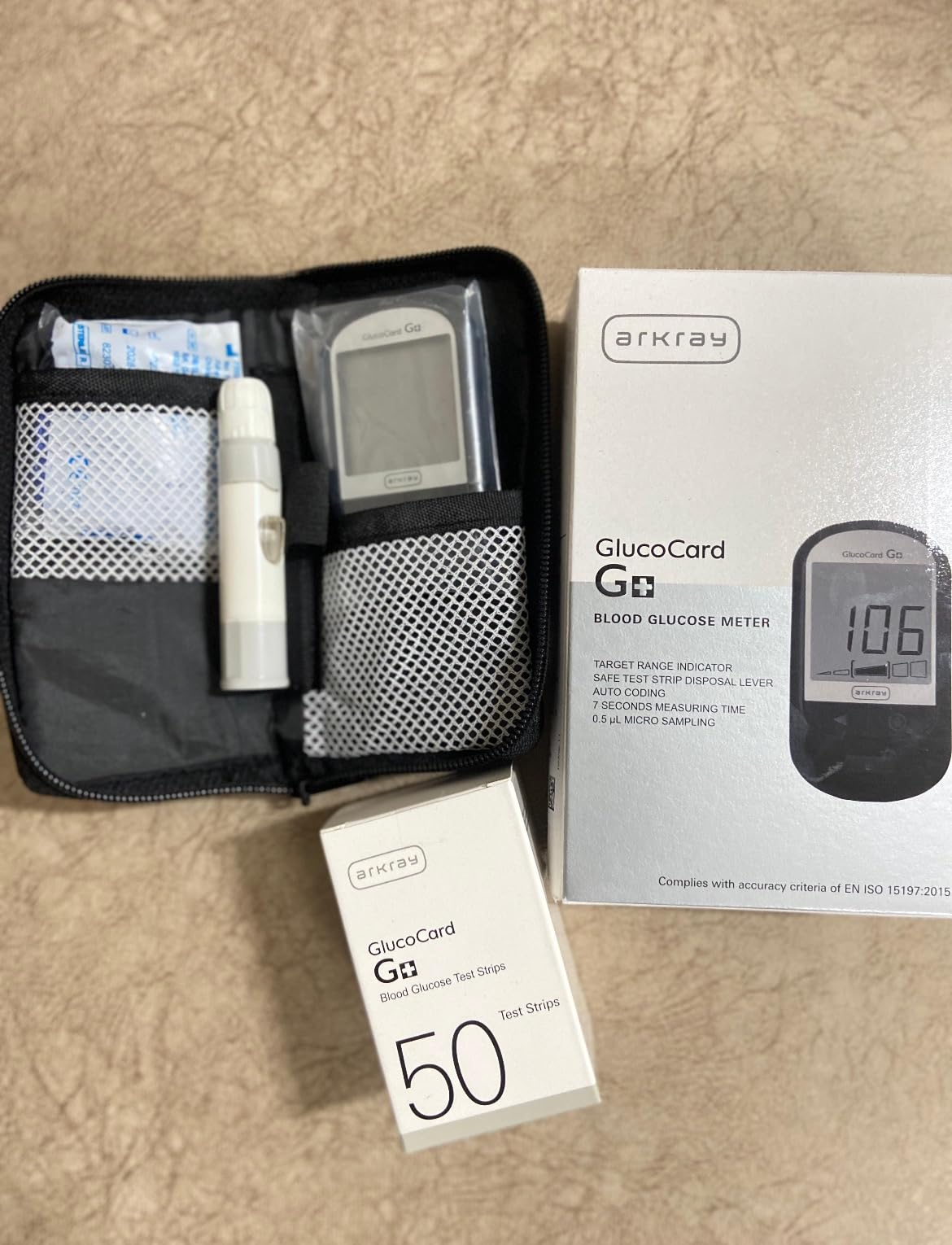ARKRAY Glucocard G+ Advance glucometer machine | FREE 50 bottlepack ...