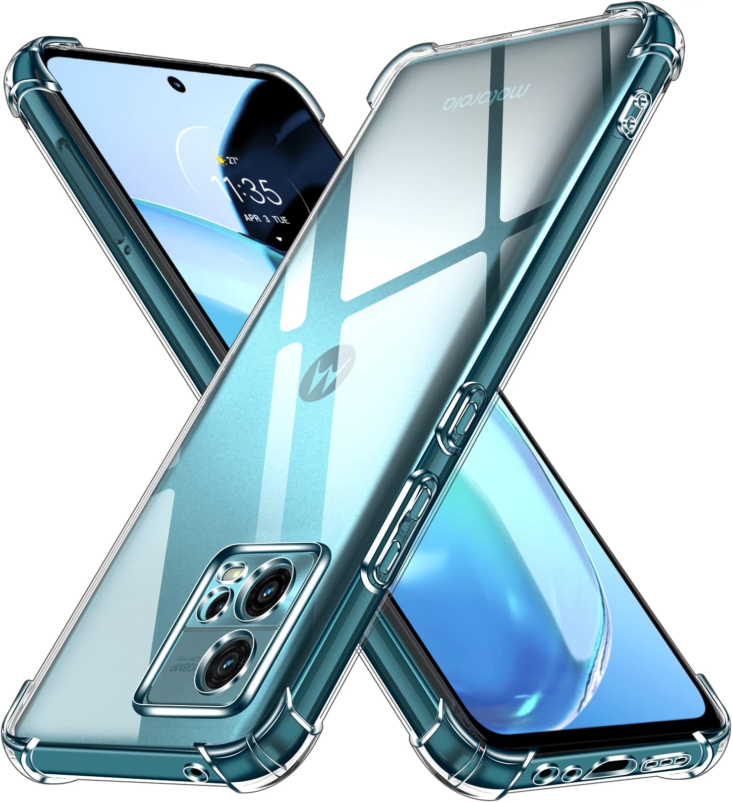 iVoler Cover per Motorola Moto G85 5G, Custodia Antiurto Trasparente ...