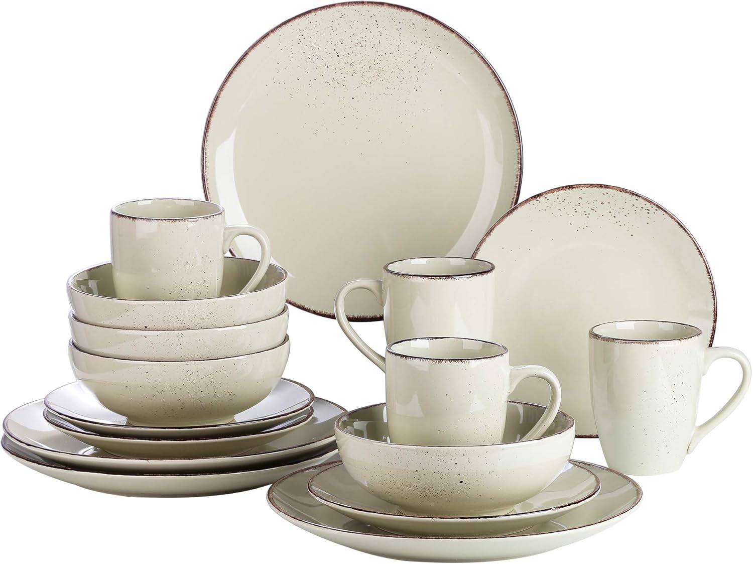 Amazon.com | vancasso, Series NAVIA, Ceramic Dinnerware Set, 16 pieces ...