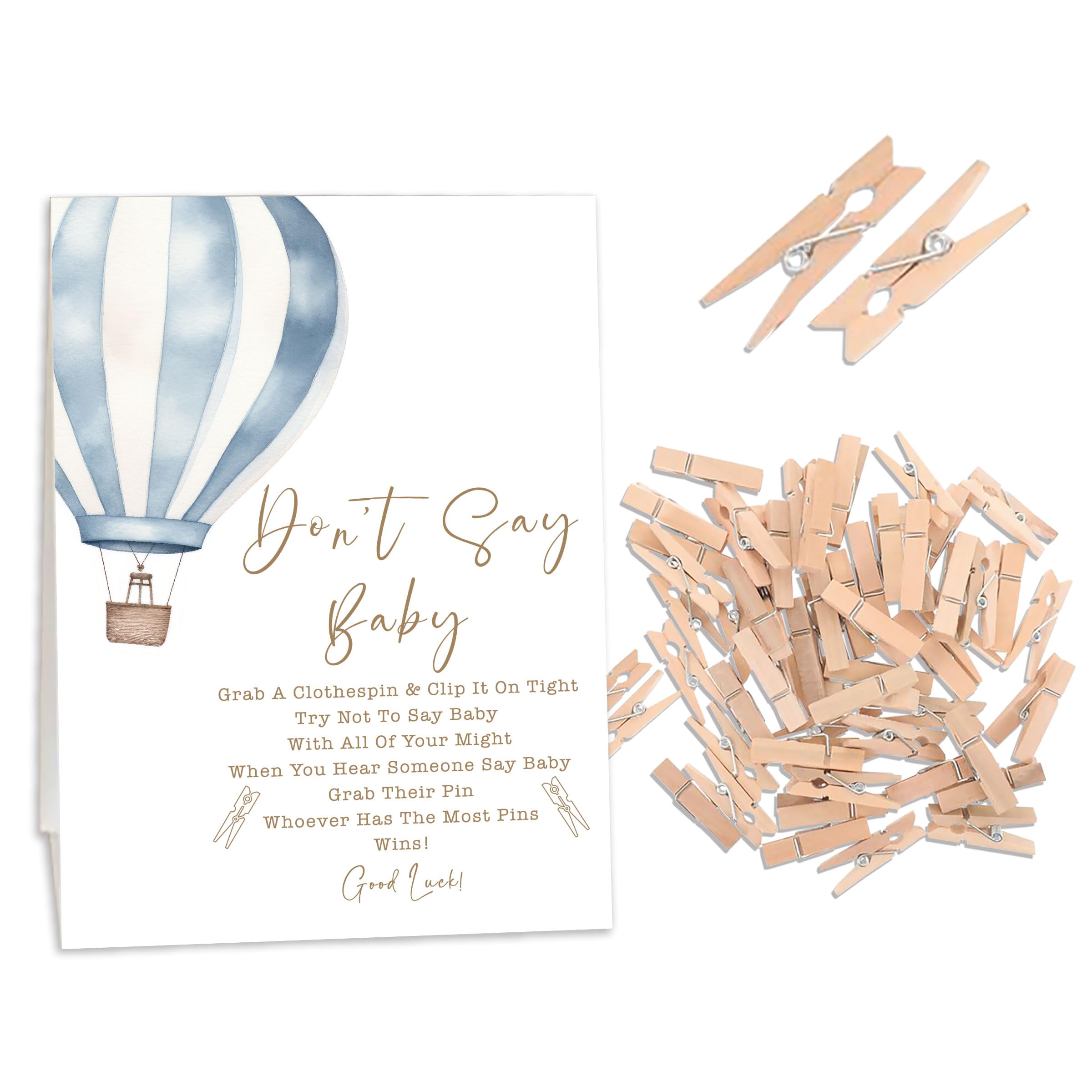 Amazon.com: Travel Baby Shower Games, Don't Say Baby Game for Baby ...