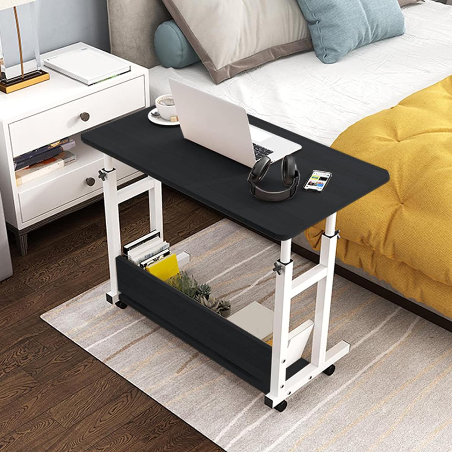 Amazon.com: Floenr 23IN Snack Side Table | Laptop Computer Desk | Home ...