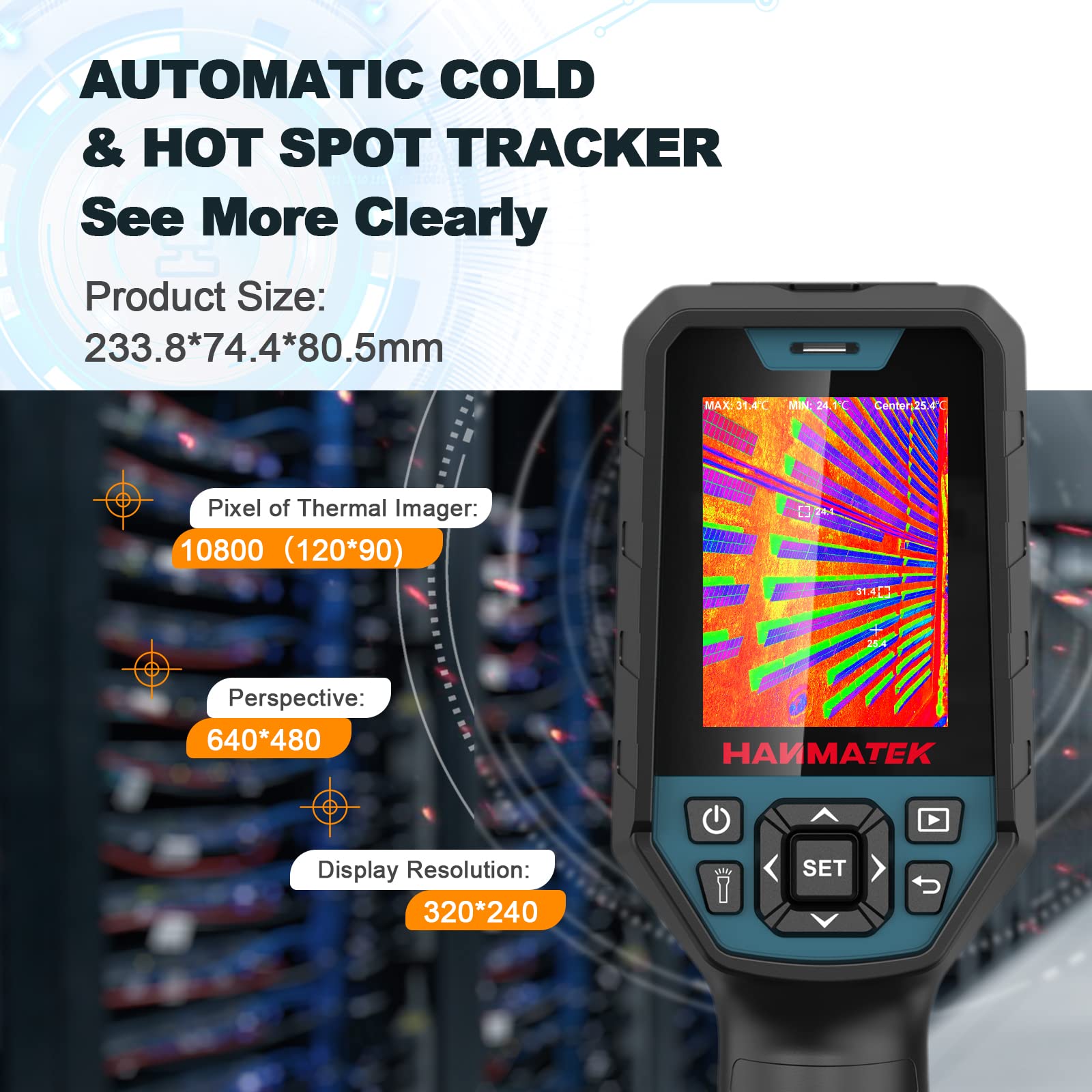 Snapklik.com : HANMATEK Thermal Camera Ti120 Imaging Tool For ...