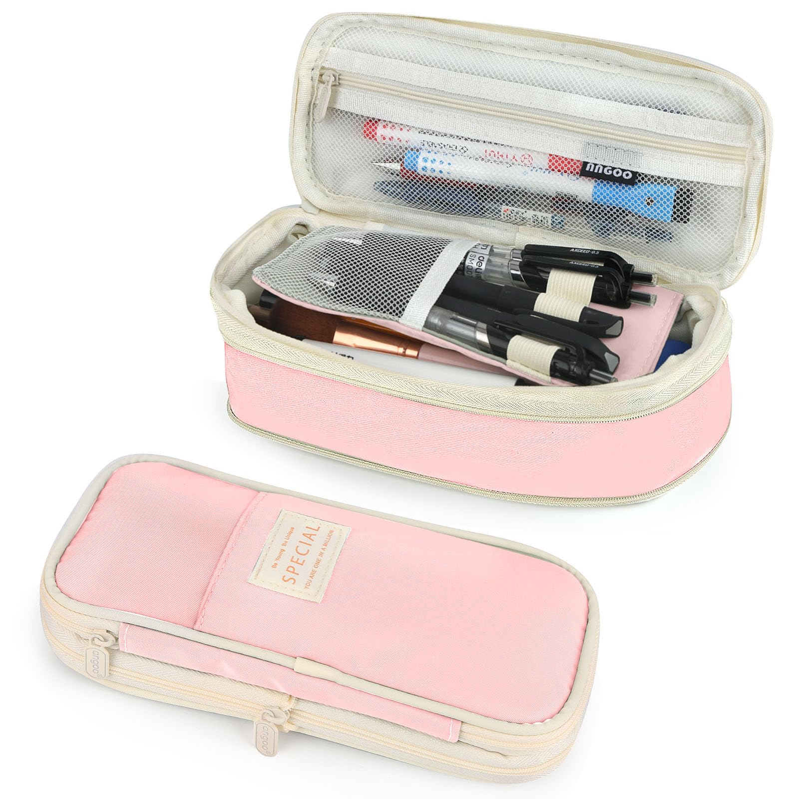 Amazon.com: HESEE Pencil Case, Large Capacity Aesthetic Pencil Cases ...