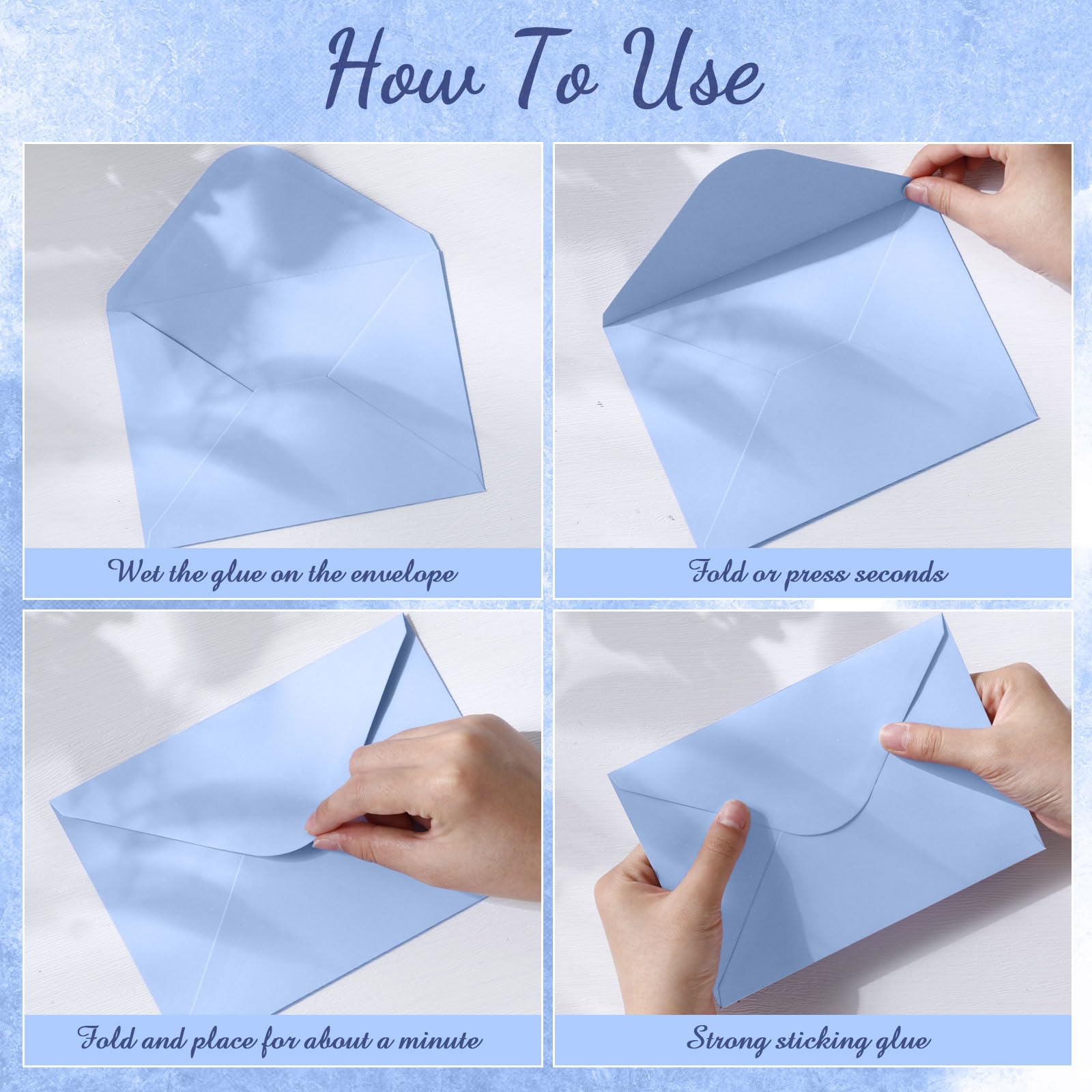 Snapklik.com : Jutom 250 Pcs A7 Wedding Gift Cards 5x7 Envelopes V Flap ...