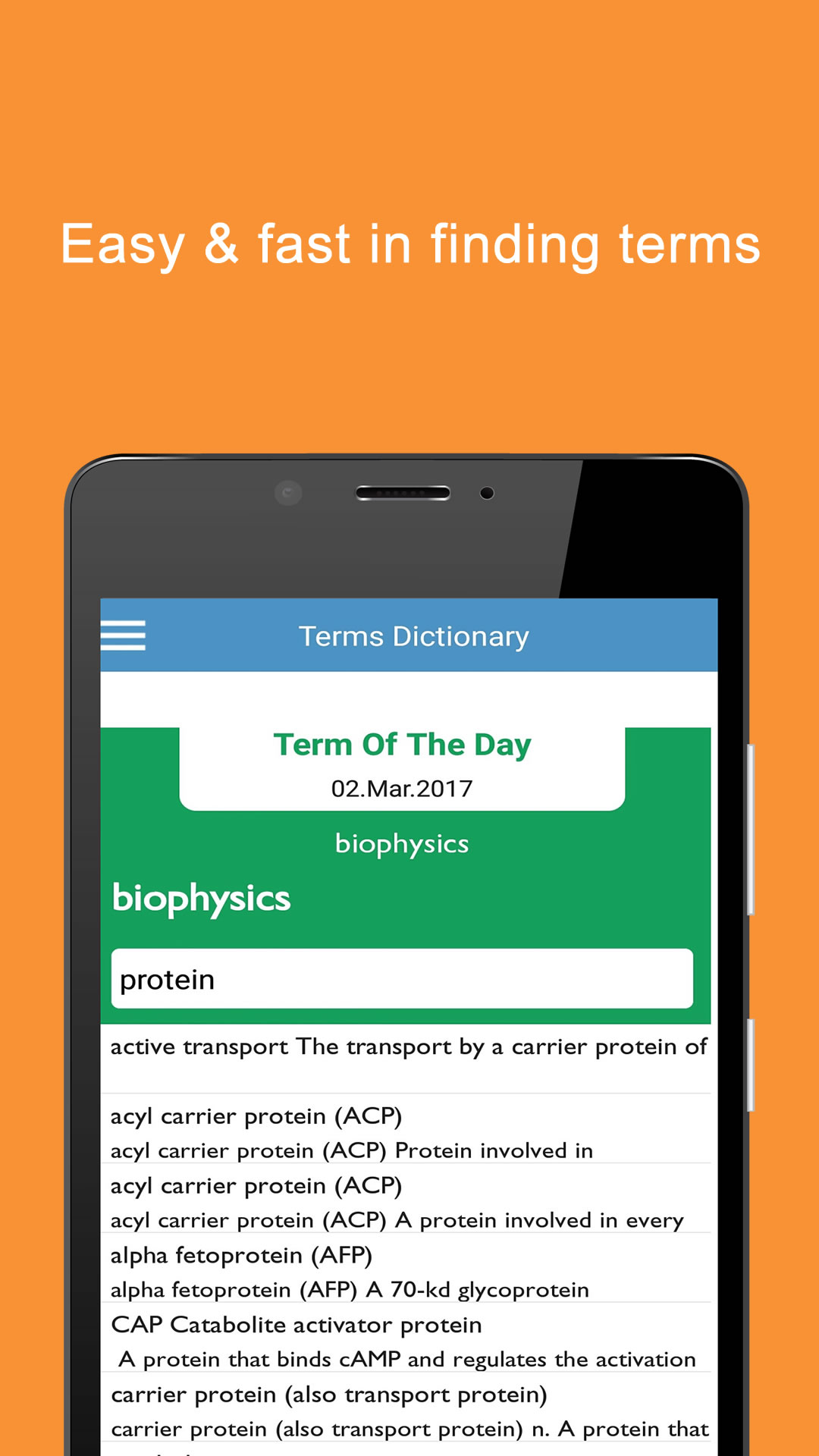 Dictionary for Biology Terms - App on Amazon Appstore
