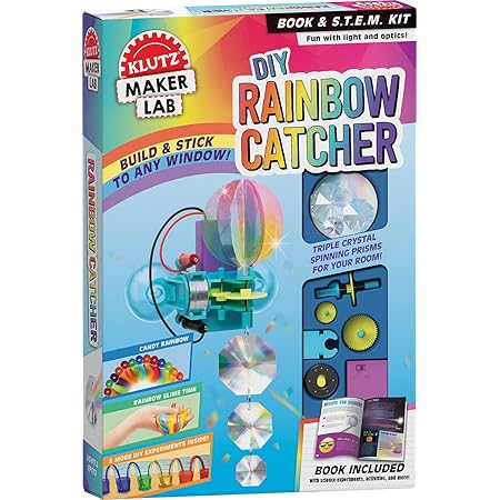 Amazon.com: Kikkerland Solar Powered Rainbow Maker, Sun Catcher, Cat ...