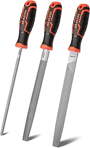 REALTEK 3-Piece Metal File Set, 12-inch Double Sided Steel Set ...