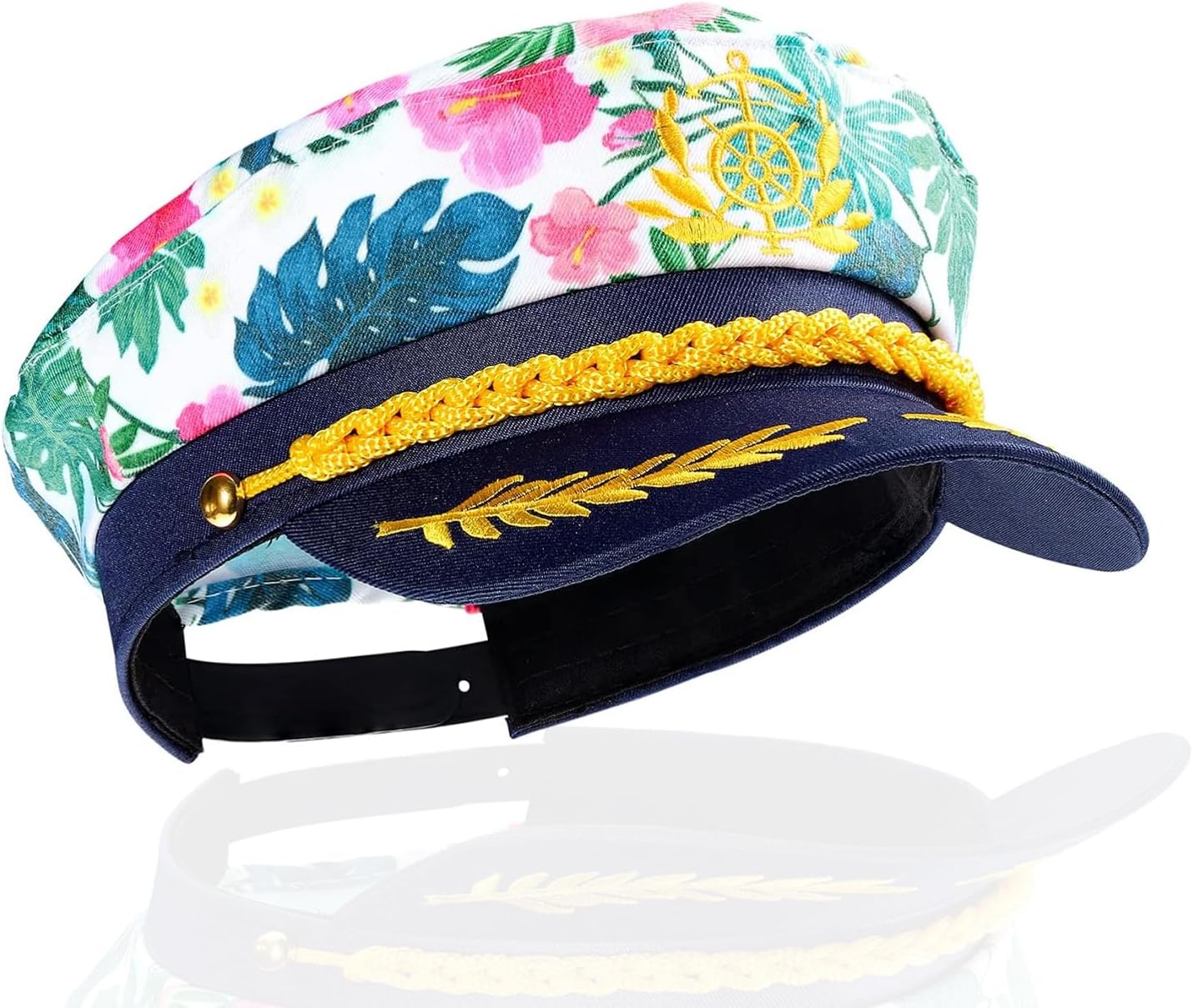 Amazon.com: Tropical Sailor Captain Hat - Hawaiian Luau Party Cruise ...