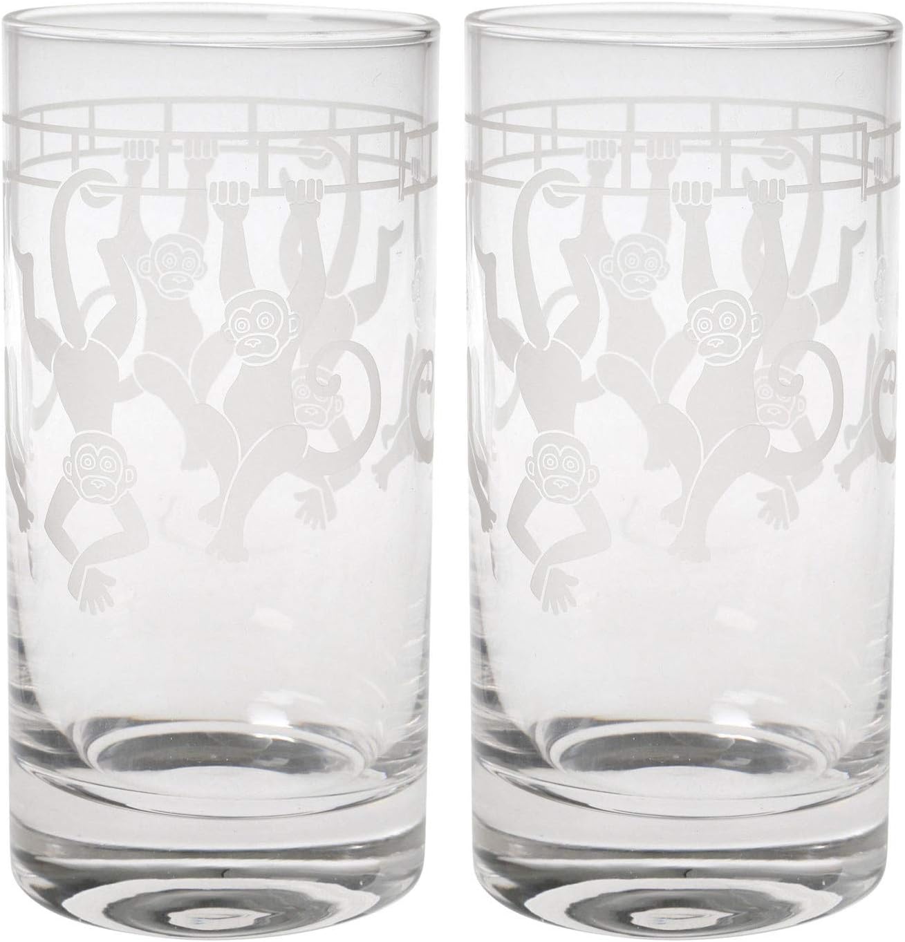 Amazon.com | Godinger Drinking Glasses, Etched Glass Tumbler Glasses ...