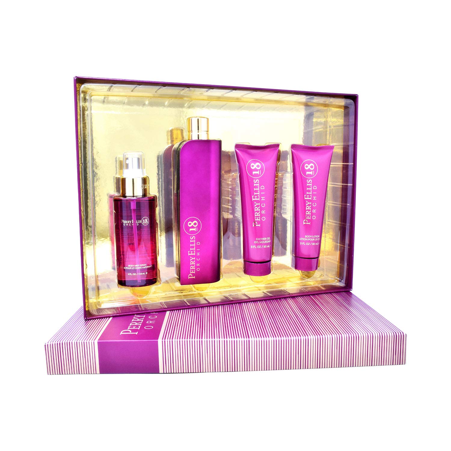 Amazon.com : Perry Ellis Fragrances Perry ellis 18 orchid for women - 4 ...