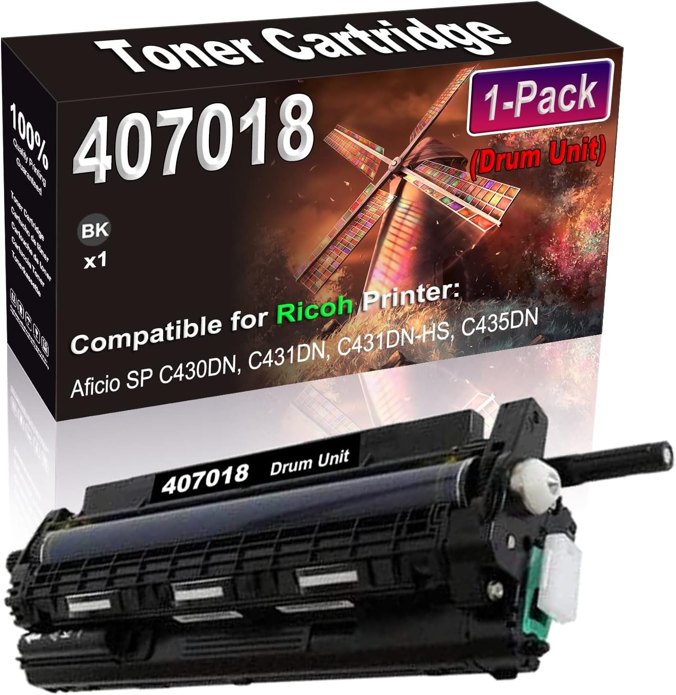 Amazon.com: Kolasels 1-Pack Compatible Aficio SP C430DN C431DN C431DN-HS C435DN Printer Drum ...