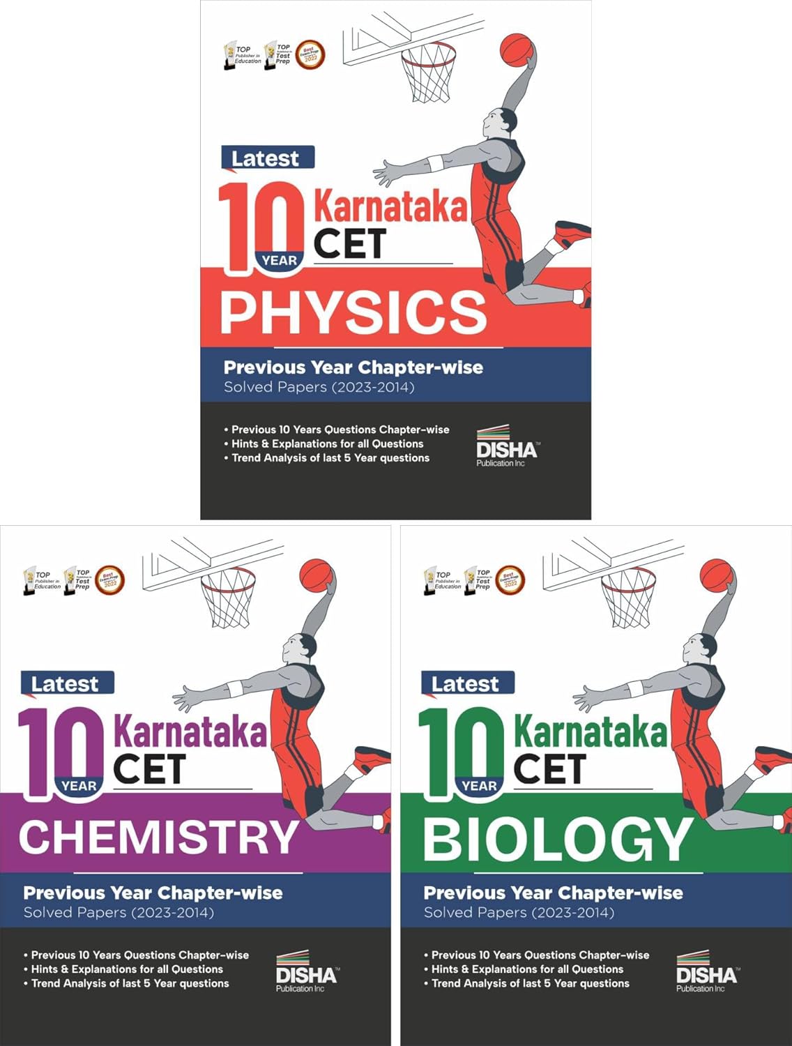 Latest 10 Year Karnataka CET Physics, Chemistry & Biology Previous Year ...