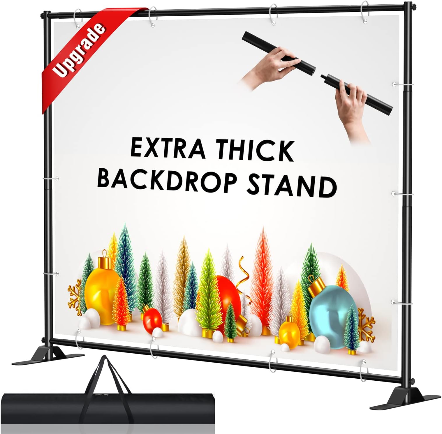 Amazon.com : AkTop 10 x 8 ft Heavy Duty Backdrop Banner Stand Kit ...