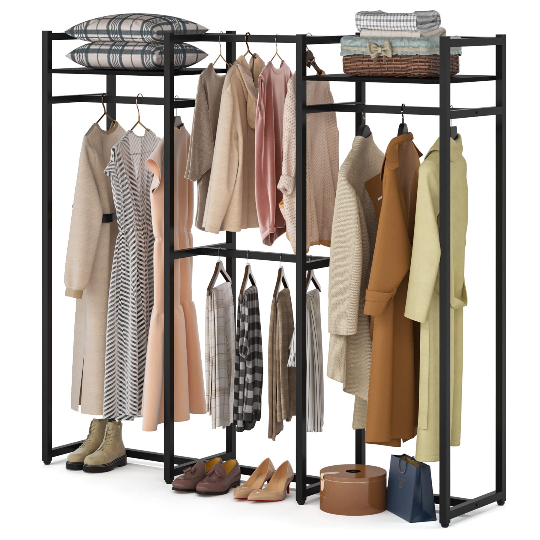 Amazon.com: LITTLE TREE Heavy Duty Garment Rack Clothes Rack ...