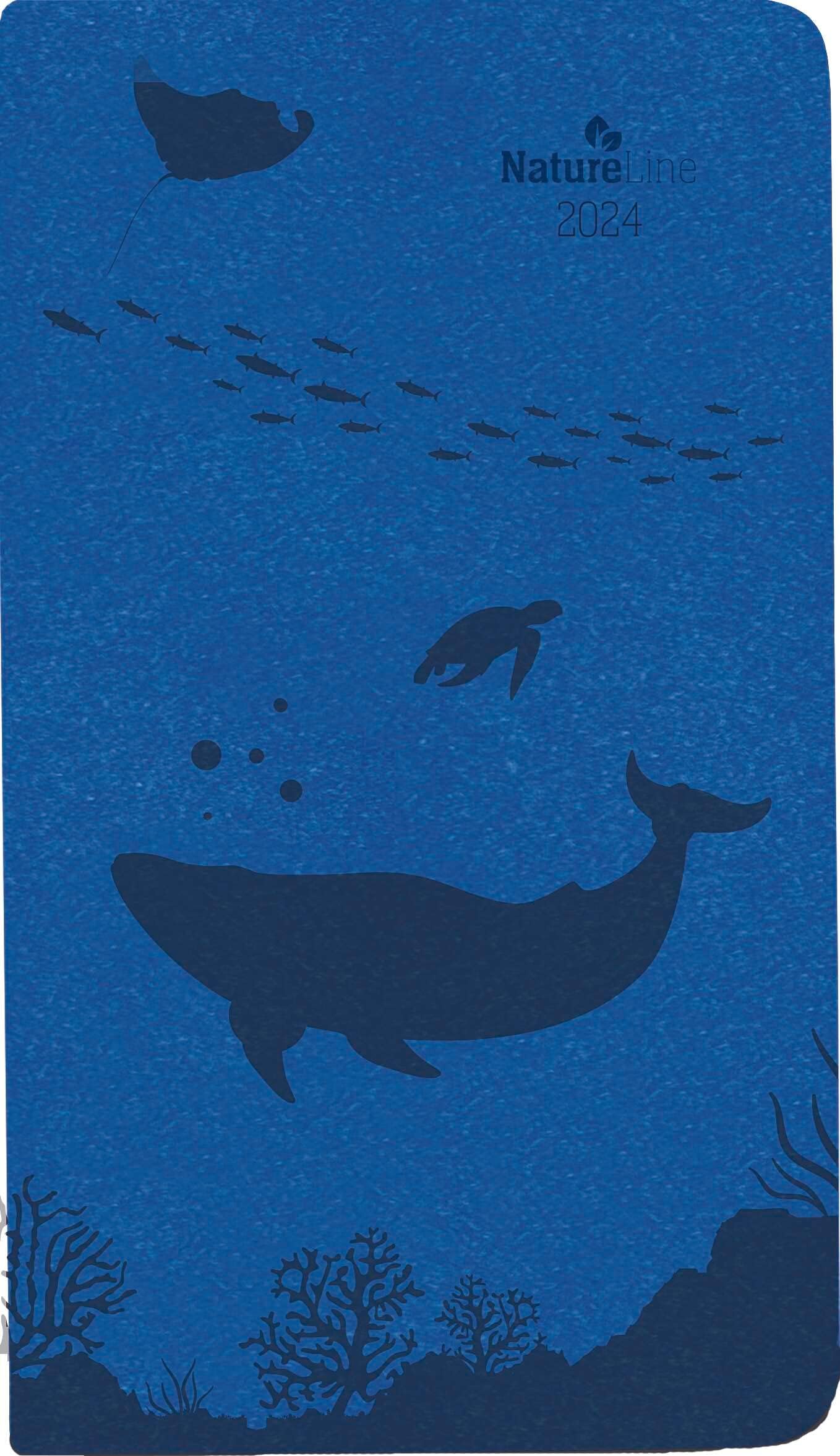 Taschenkalender Nature Line Ocean 2024 - Taschen-Kalender 9x15,6 cm - 1 ...