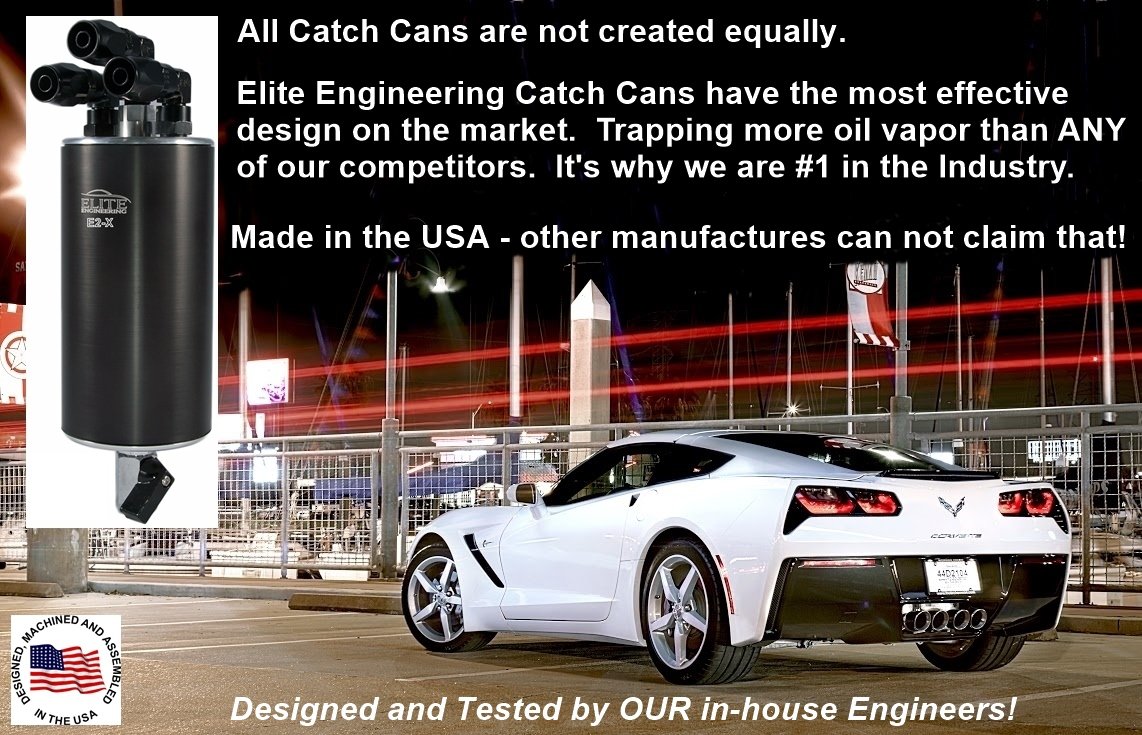 Elite Engineering E2-X PCV Oil Catch Can and Hardware for Dual Valve ...