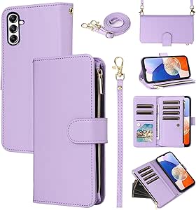 Amazon.com: Furill Wallet Case for Samsung Galaxy A54 5G with Detachable Wrist Strap Crossbody ...