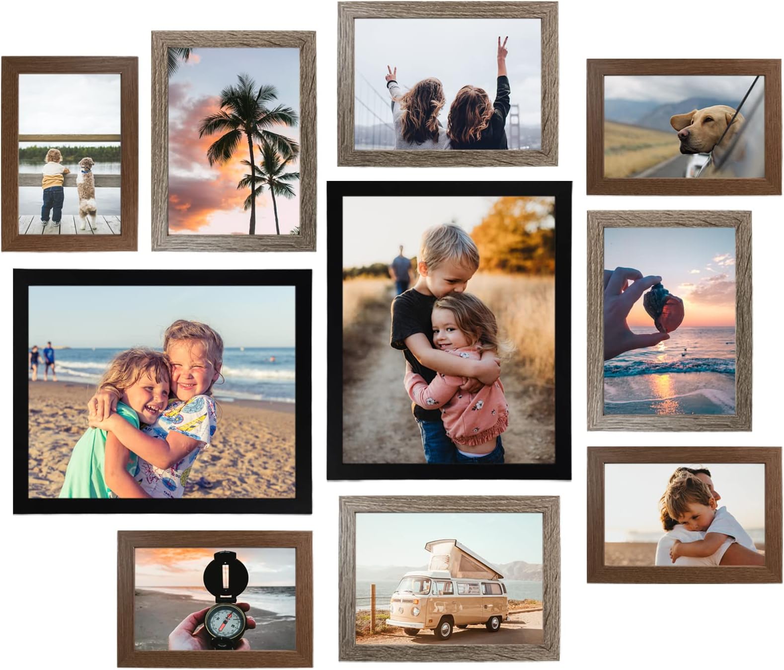 Amazon.com - LIPHISFUN Picture Frames Collage Wall Decor 10 Pack ...