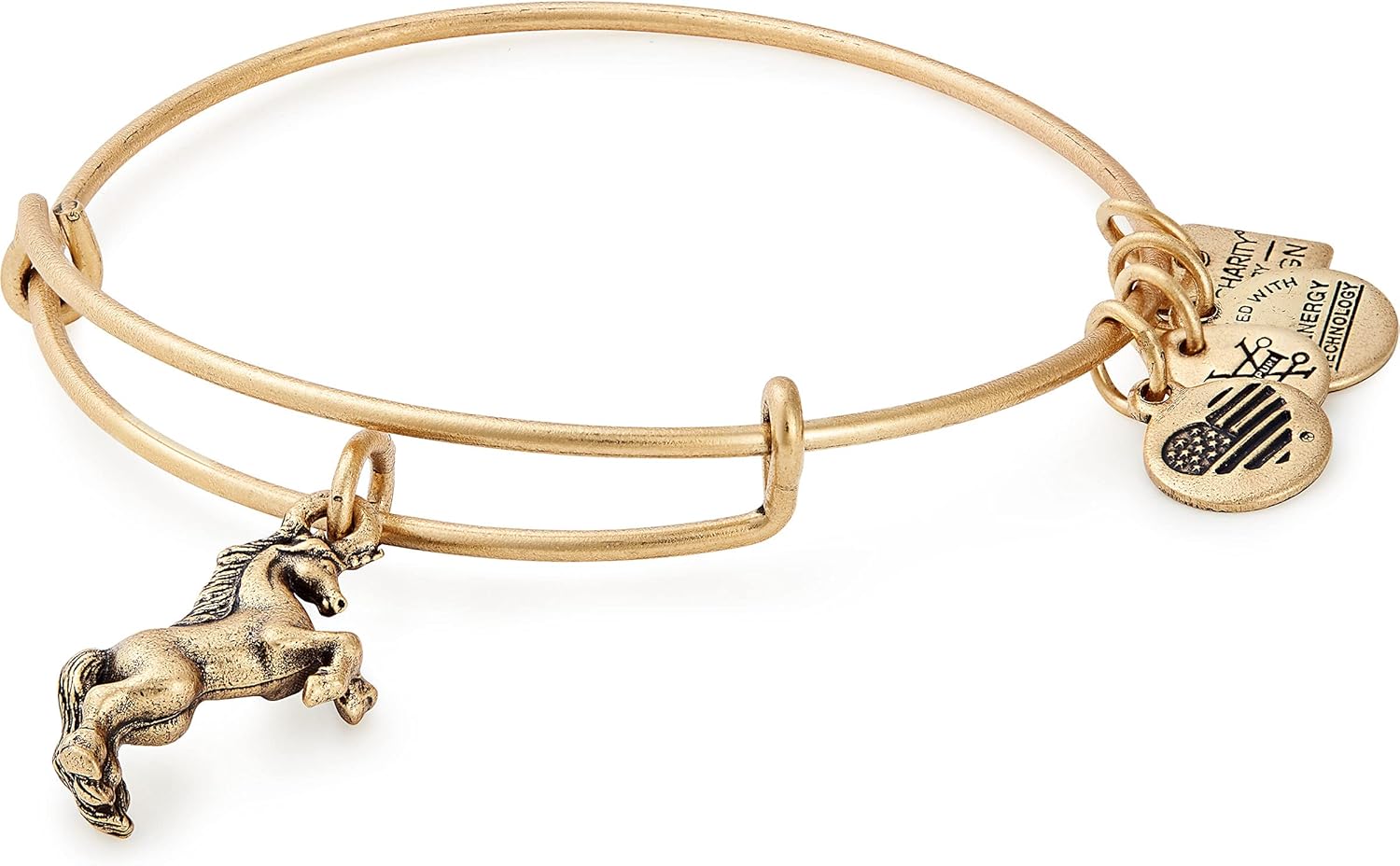 Amazon.com: Alex and Ani Path of Symbols Expandable Bangle for Women, Unicorn Charm, Rafaelian ...