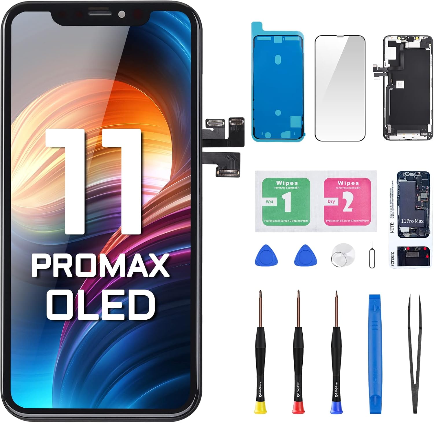 Amazon.com: DGSCSMY [OLED] for iPhone 11 PRO MAX Screen Replacement ...